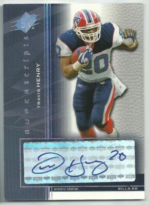 2004 Upper Deck SPx Travis Henry SuperScripts Signature Auto #SS-TH | eBay