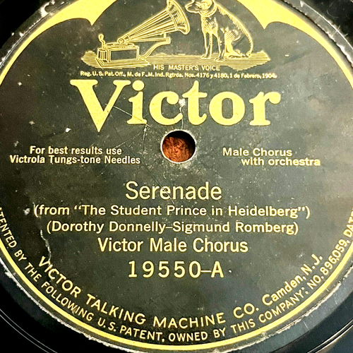 Victor Male Chorus – Serenade / Drinking Song - Victor Record 19550 ...