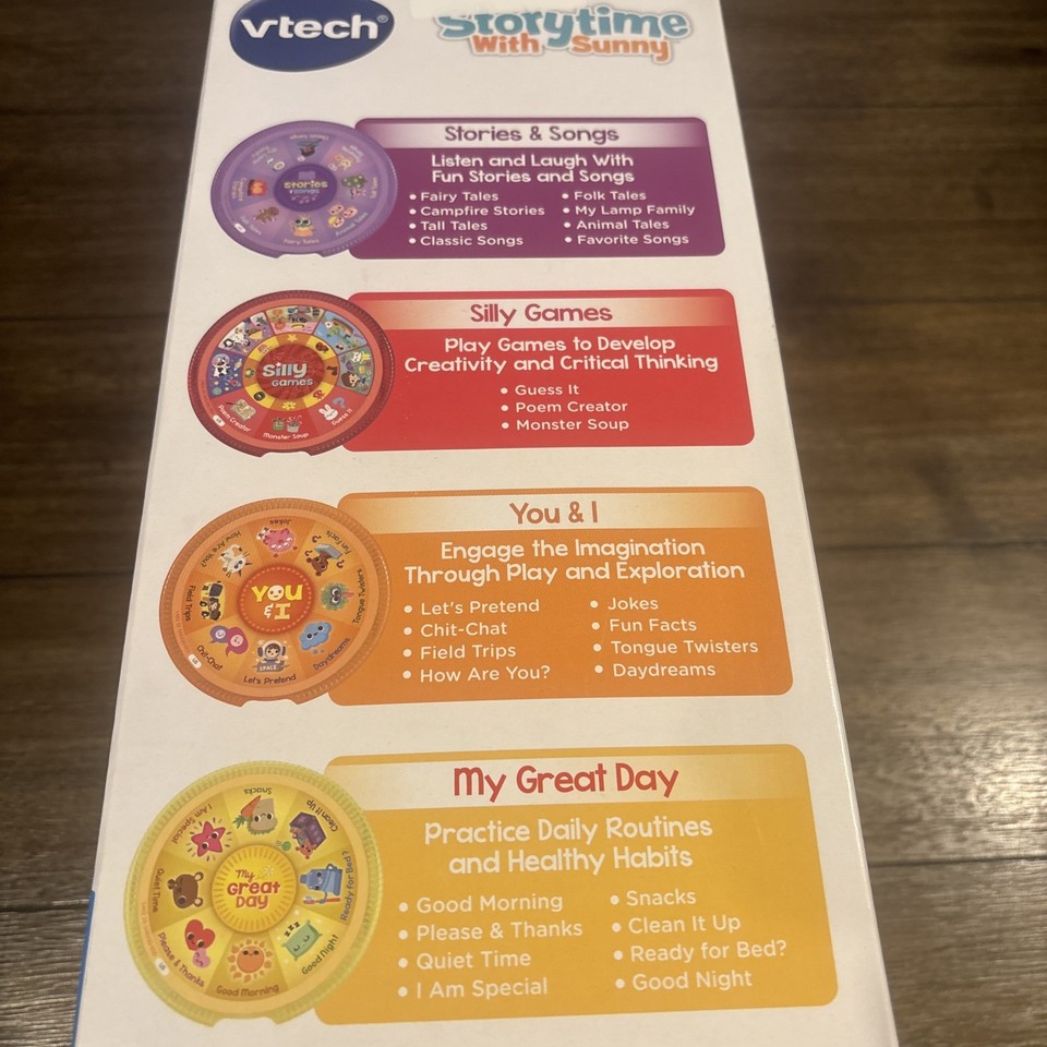 VTech Storytime with Sunny Interactive Learning Toy Pink New Open Box ...