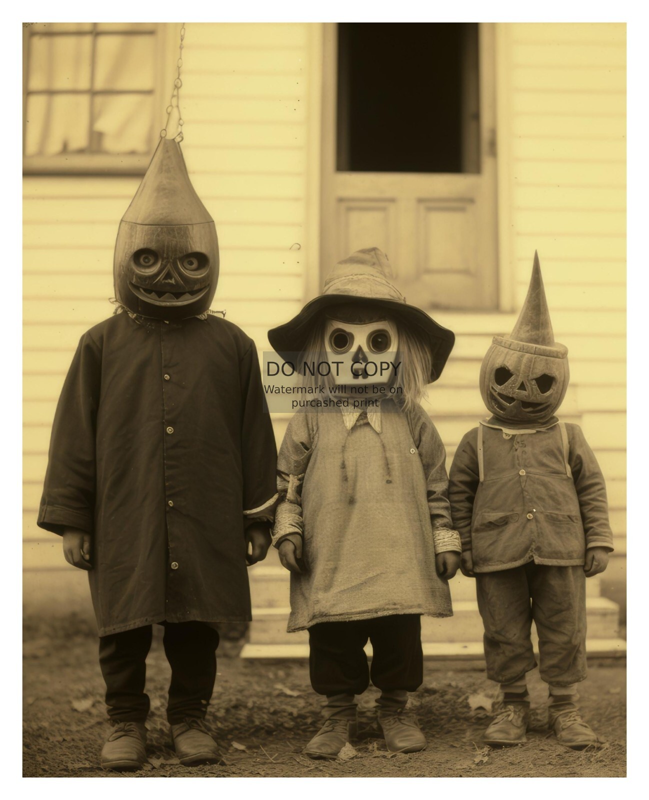 CREEPY VINTAGE CHILDREN HALLOWEEN COSTUMES 1930s 8X10 FANTASY PHOTO | eBay