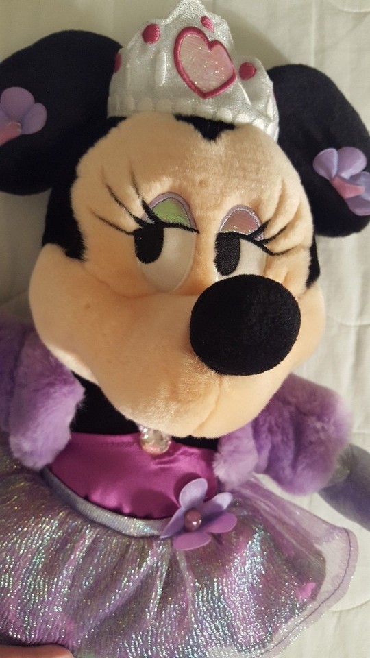 Disney 20" Minnie Mouse Purple Dress Jacket Stuffed Plush Toy Doll | eBay