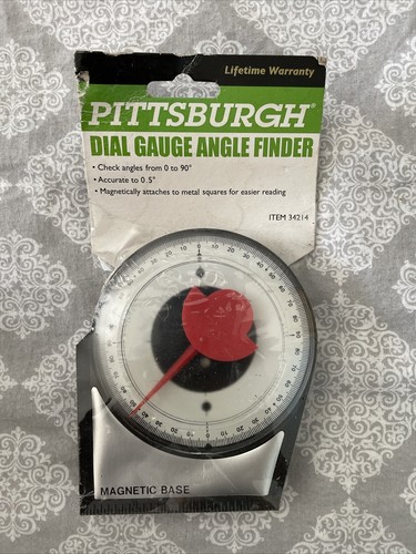 Magnetic Base Dial Gauge Angle Finder 0 to 90 Degree Indicator ...