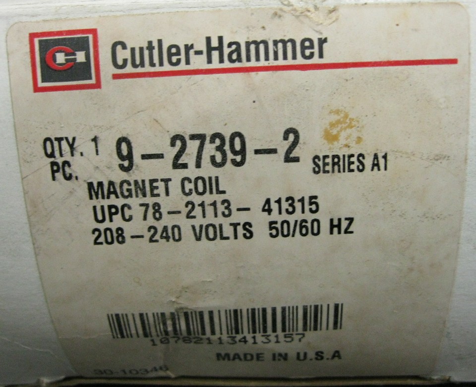 Cutler-Hammer 9-2739-2 Magnet Coil 208-240V 50-60 Hz | eBay