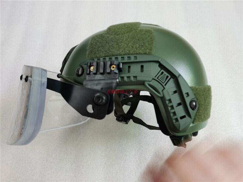 US Stock! Fast MICH Helmet Bulletproof Face Shield NIJ IIIA Ballistic ...