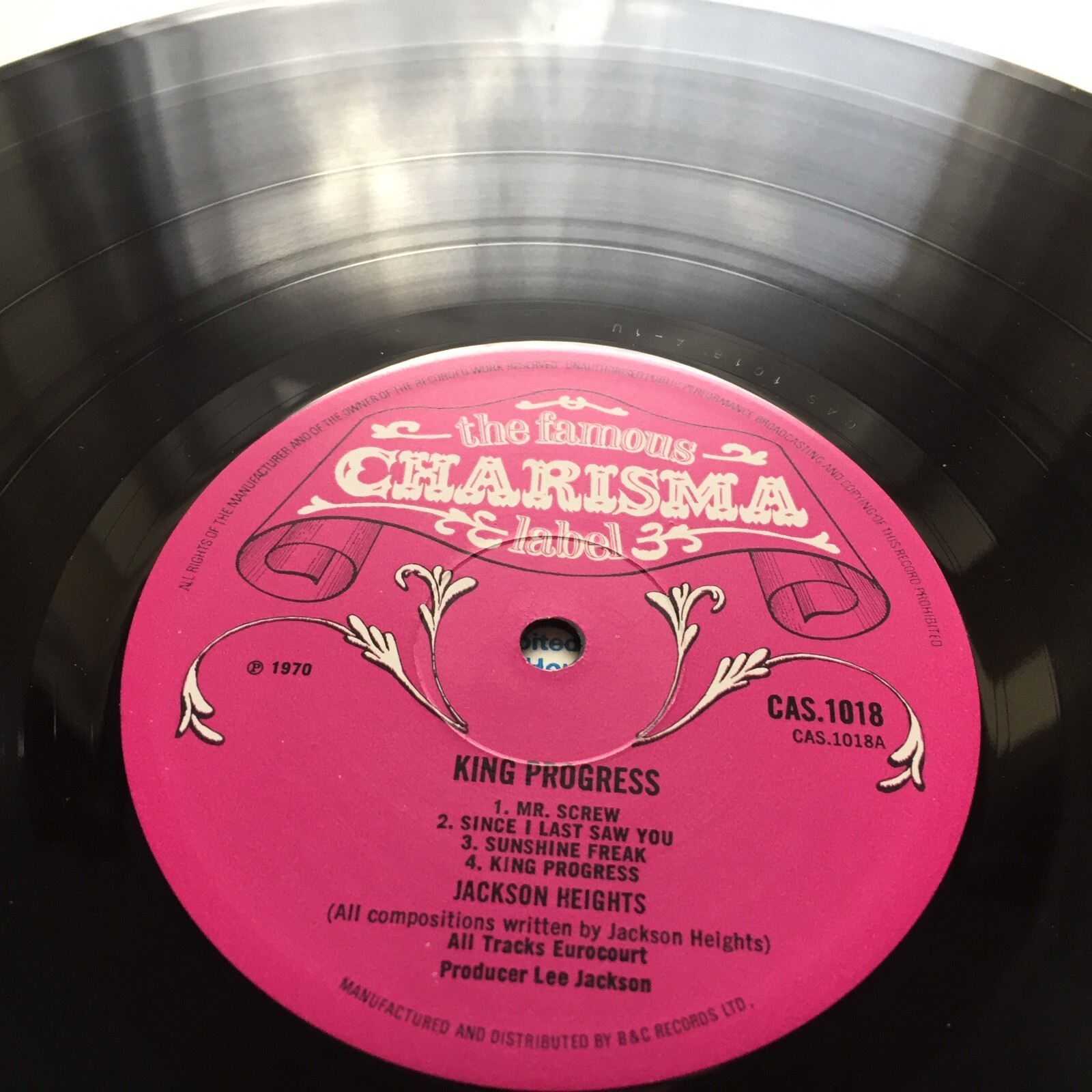 JACKSON HEIGHTS KING PROGRESS 1970 UK CHARISMA PINK LABEL VINYL LP CAS ...