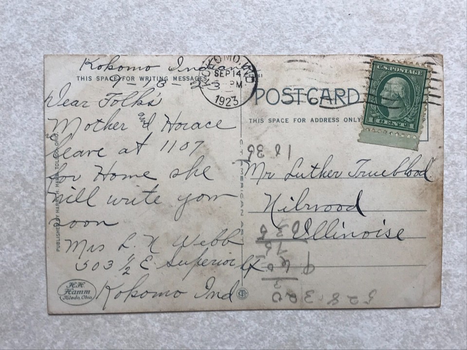 F1369 Postcard Citizens National Bank Kokomo IN Indiana | eBay