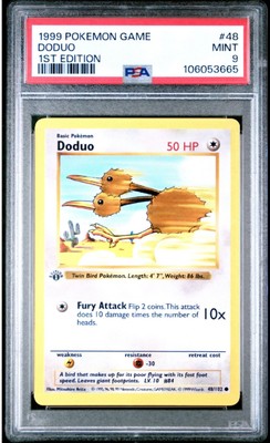 1999 Pokemon card Doduo PSA 9 MINT 1st ed Base Shadowless WOTC | eBay