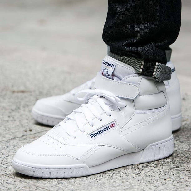 Reebok Exo Fit Hi Men's Training Shoe Sneaker Athletic White #477 #0108 ...