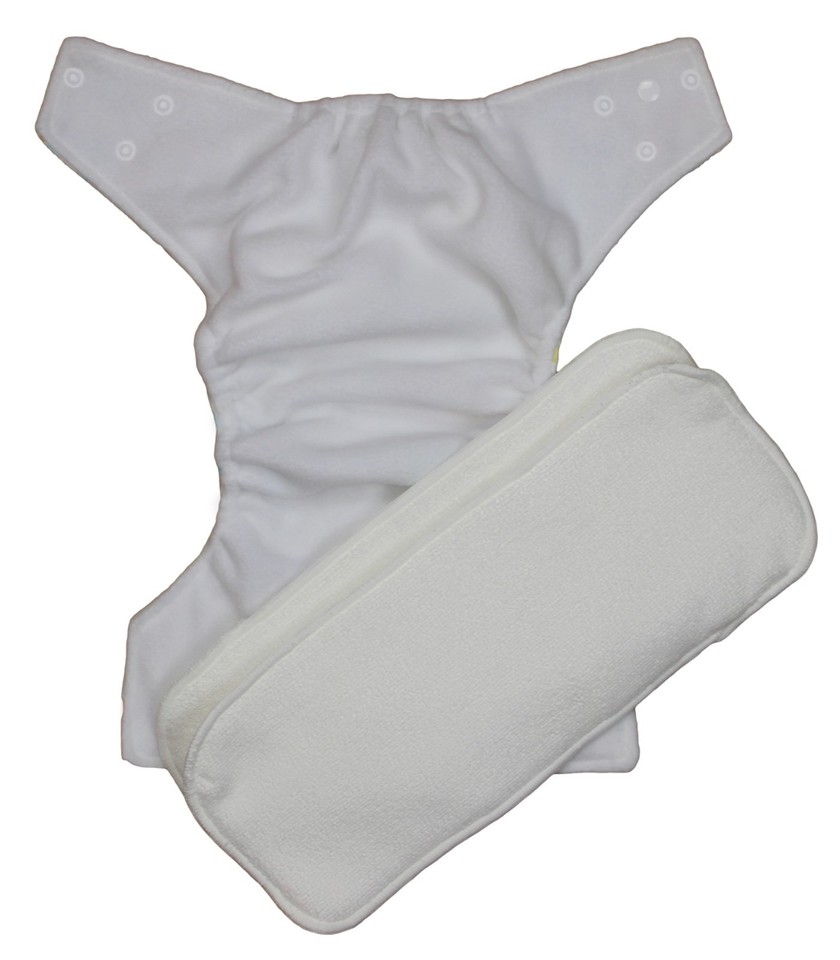 SEE DIAPERS ONE SIZE BABY CLOTH DIAPER WITH 2 INSERTS - MICROFLEECE ...