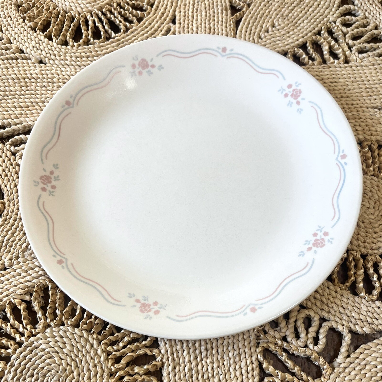 CORELLE BEIGE SANDSTONE PINK ENGLISH BREAKFAST 8 1/2” LINCH PLATES | eBay