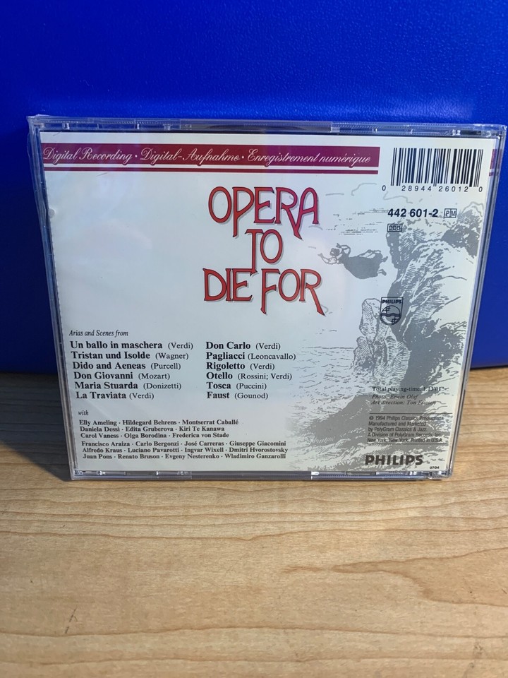 Phillips’ Opera To Die For (CD) Various Artist….……….BRAND NEW & SEALED ...