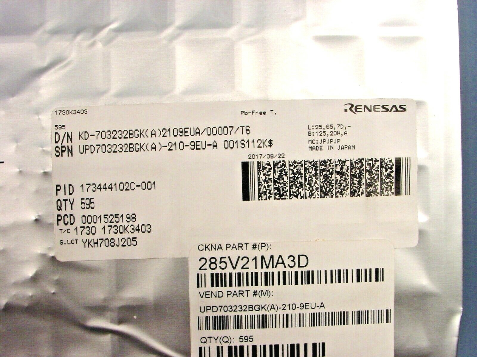 595 NEC Renesas UPD703232 UPD703232BGK UPD703232BGK(A)-210-9EU-A ...