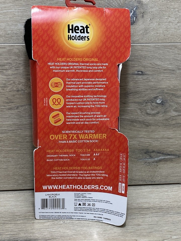 Heat Lockers Thermal Socks Warmest Shoe Size Mens Sz 4-8 - Womens 5-9 ...