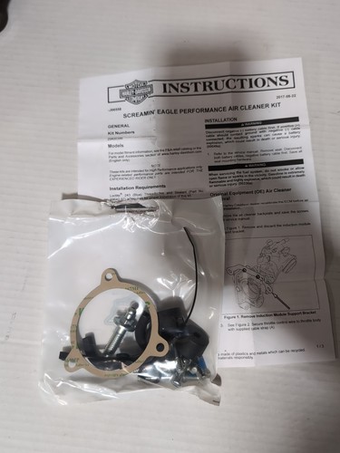 harley davidson Screaming Eagle Performance Air Cleaner Kit 29400356 | eBay