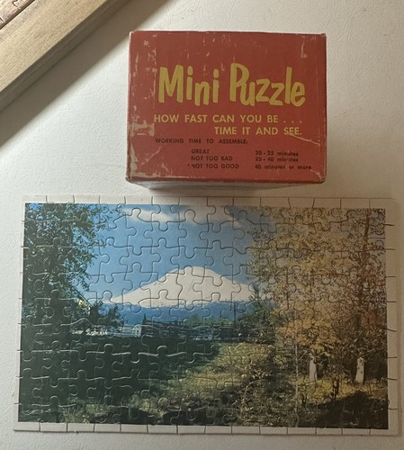 Built Rite Mini Puzzle White Top 100 Pieces 6.75" X 11" No. 555 ...