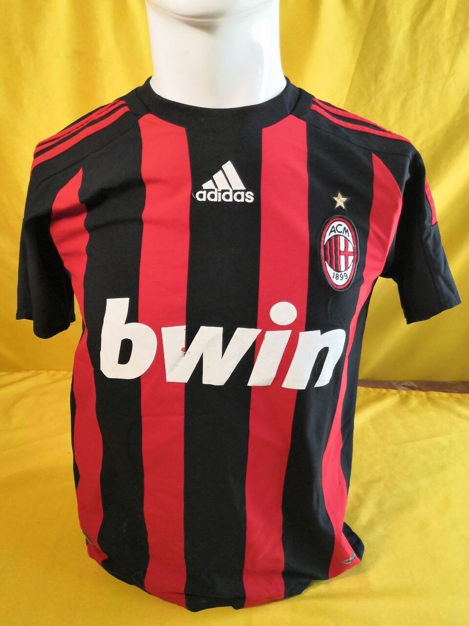 2008-09 MILAN ITALY BWIN RARE ORIGINAL RETRO SOCCER JERSEY LOTTO S1-57 ...