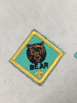 Cub Scout Bear Rank Award Scout Stuff gauze PB BSA Rank Patch | eBay