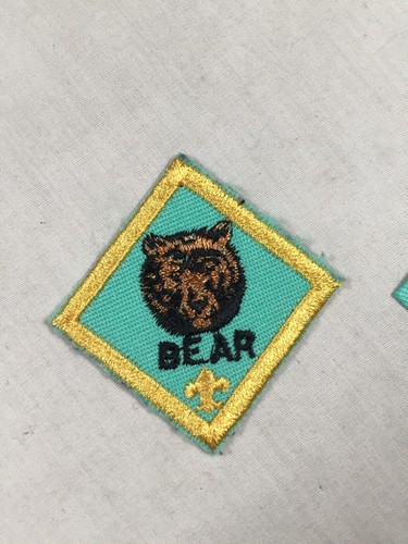 Cub Scout Bear Rank Award Scout Stuff gauze PB BSA Rank Patch | eBay