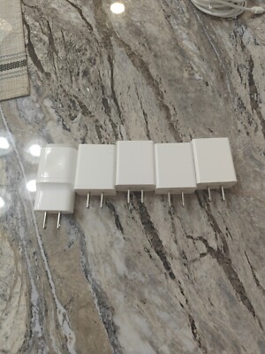 5 USB A To C Wall Charging Bricks And Cable | eBay