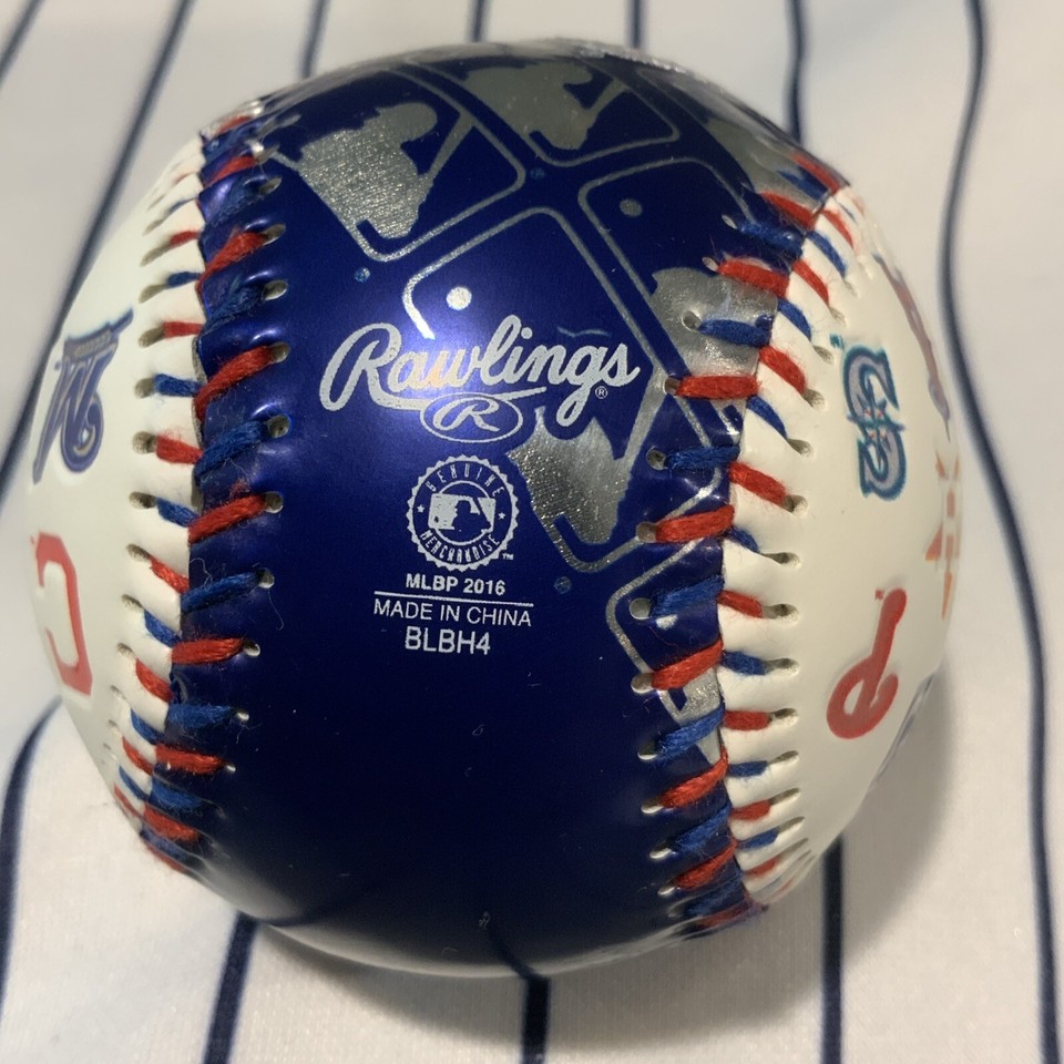 2016 Embroidered MLB Logo Team Logos Embossed Rawlings Souvenir ...