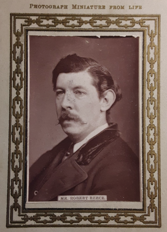 CDV Wednesday Programme Penny Portrait Mr. R Reece Comic Playwright | eBay