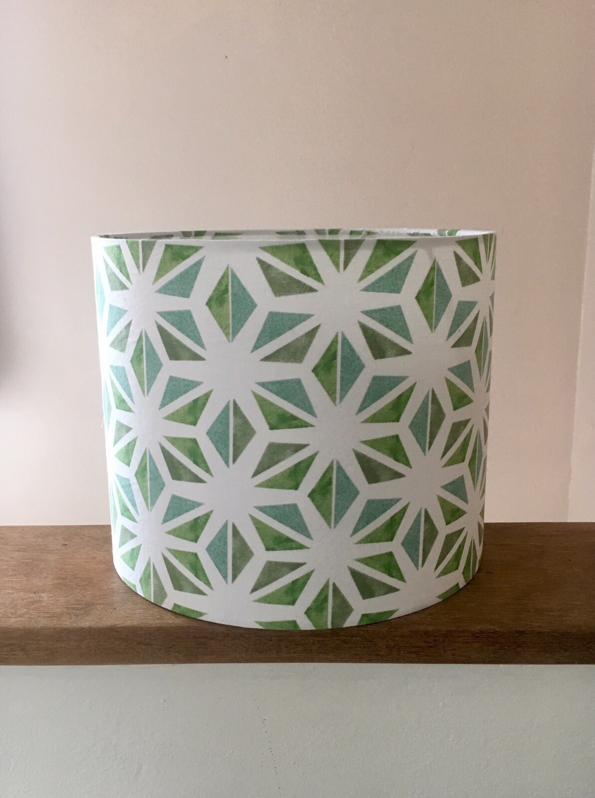 Handmade Lampshade Green Geometric Pattern Ceiling Pendant Table Lamp ...