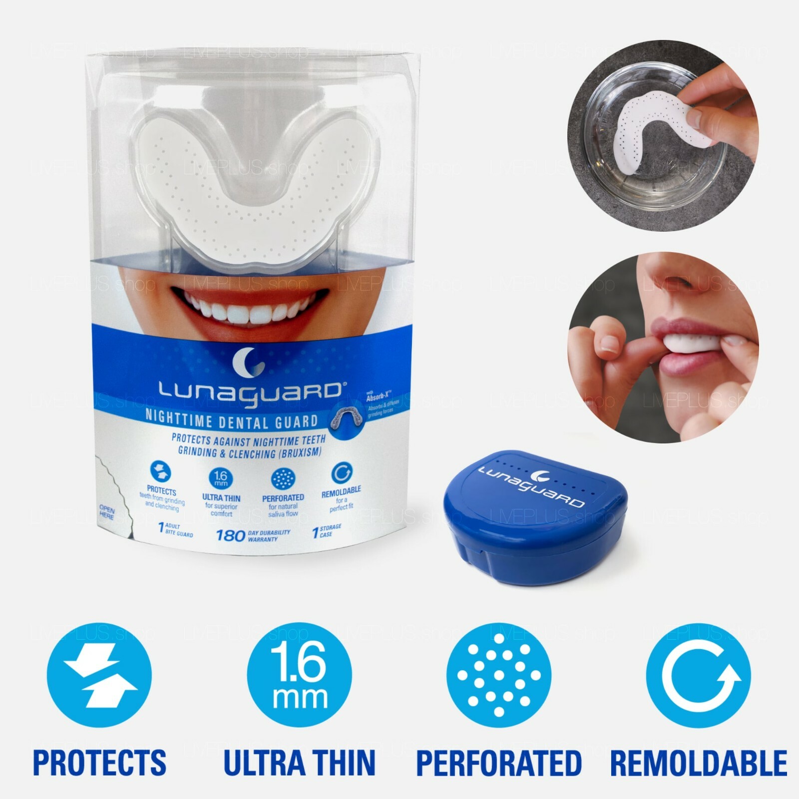 LunaGuard Nighttime Dental Guard — Mouthguard Mouth Piece Protector ...