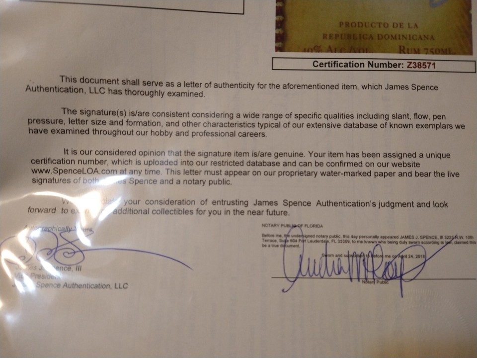 LeBron James Signed Liquor Bottle JSA Authenticated With Paperwork ...