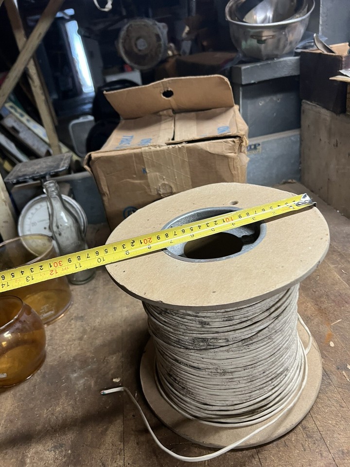 New NOS Western Telephone Ivory H Station Wire Cable Cord Spool 13 Lb W ...