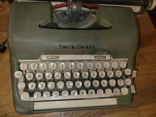 Vintage Smith Corona 5TE Electra 12 Green Electric Typewriter As Is | eBay