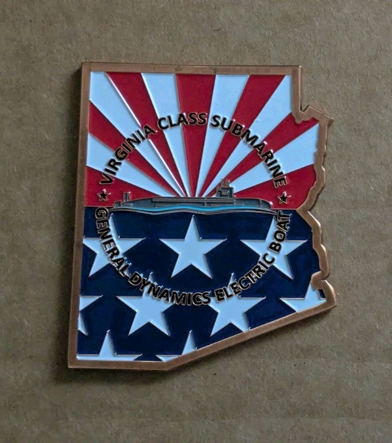USS Arizona SSN 803 US Navy Virginia Class Submarine Challenge Coin | eBay
