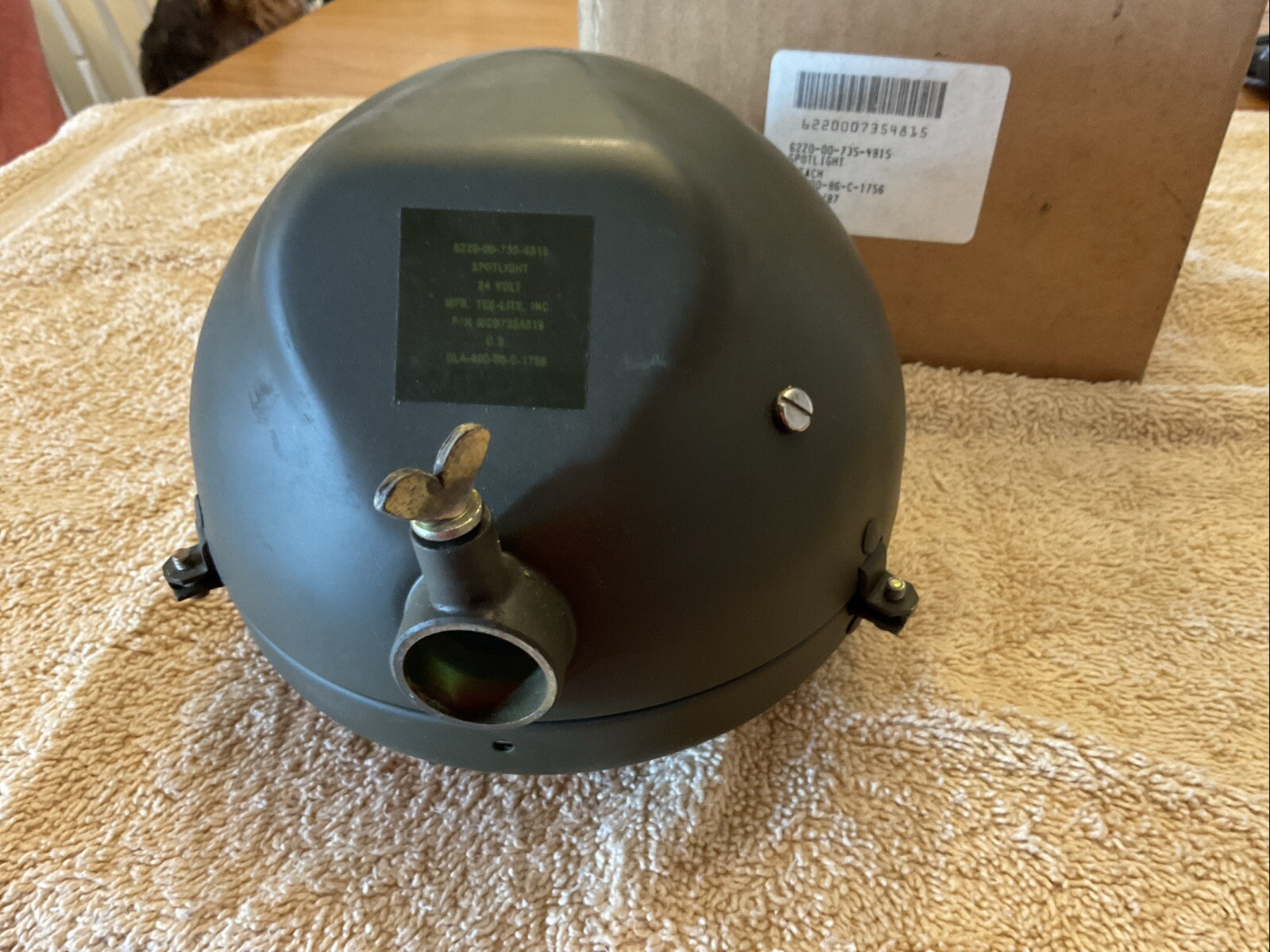 NOS Military Truck Wrecker 24 Volt Spot Light 6” NSN 6220-00-735-4815 ...