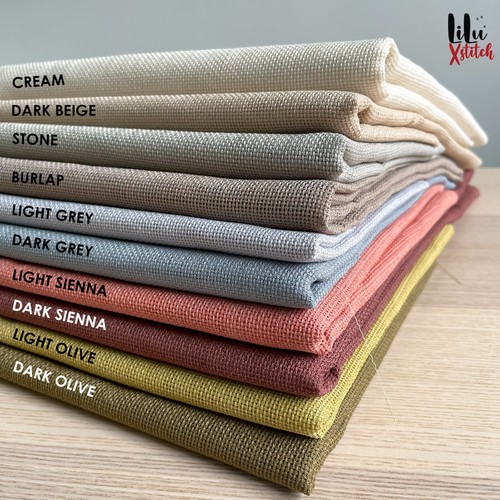16ct Cross Stitch Fabric, 16 count polyester cotton Aida, Even weave ...