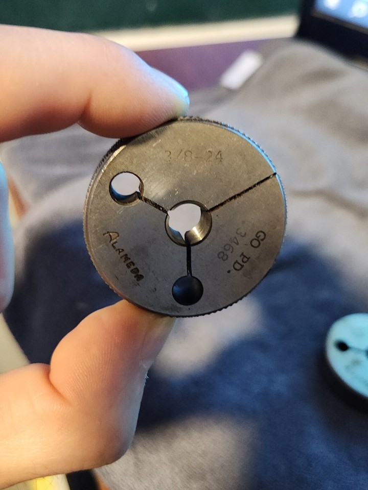 Alameda Thread Ring Gage Set Go / No Go 3/8-24 UNF | eBay
