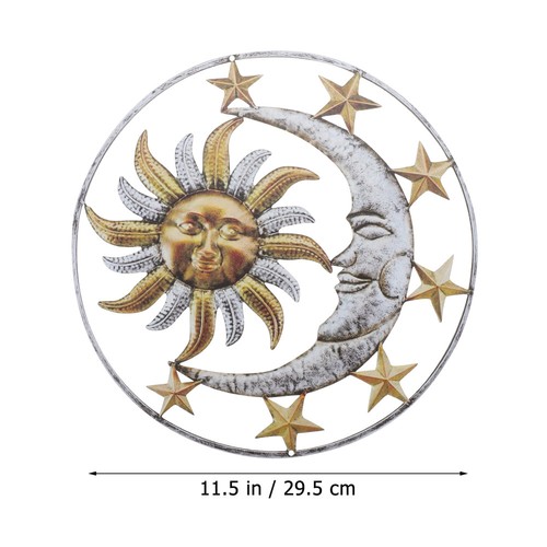 rustic metal sun Garden Wall Decor Sun and Moon Wall Decor Sun Wall ...