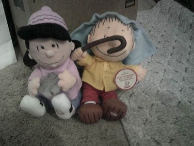 Hallmark Peanuts Linus Shepherd What Christmas Is All About &LUCY Plush ...