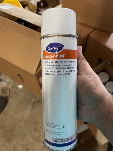 Conq-r-Dust Dust Mop/Dust Cloth Treatment, Amine Scent, 17oz Aerosol ...