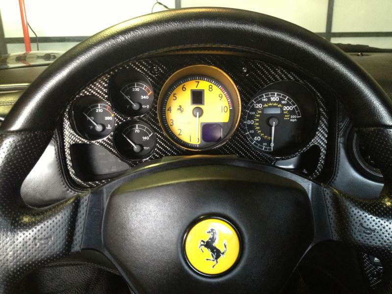 Ferrari 360 OEM Carbon Fiber Dash Cluster Surround | eBay