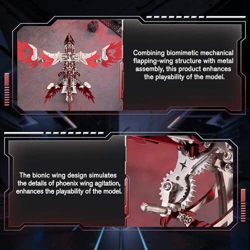 3D Metal Puzzle for Adults, Phoenix 3D Metal Model Kits, Red Phoenix | eBay