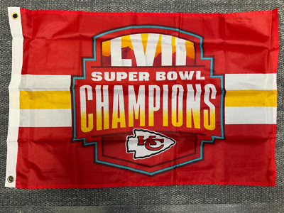 2023 Kansas City Chiefs Red Friday Flag NFL Super Bowl LVll Champions ...