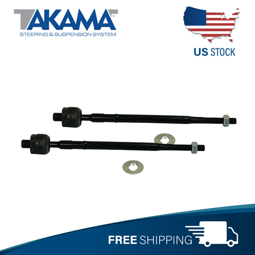 2 pcs Inner Tie Rod End LH & RH Pair Set Of 2 For 2002-2007 MITSUBISHI ...