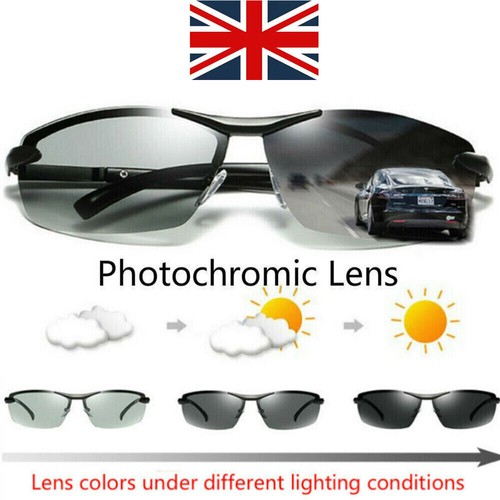 Aluminium Mens Polarized Photochromic Sunglasses Uv400 Sport Driving