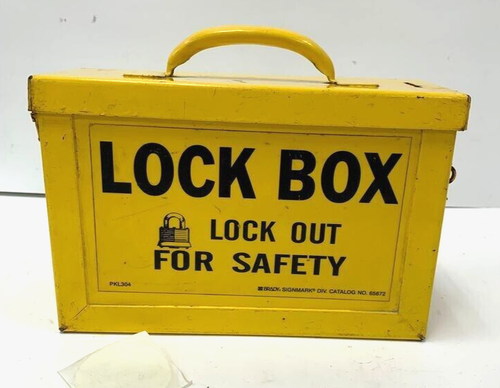 BRADY 65672 YELLOW LOCK BOX | eBay