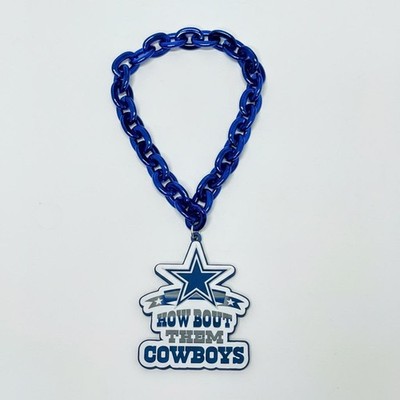 Dallas Cowboys Big Chain 7.5in x 6.5in Logo How Bout Them Cowboys 34in ...