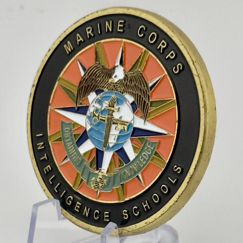 USMC Intelligence School MCIS Challenge Coin Marine Corps Intel Coin | eBay