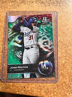 2023 Bowman Platinum Baseball Prospects Green Ice # Top-23 Jose Ramos ...