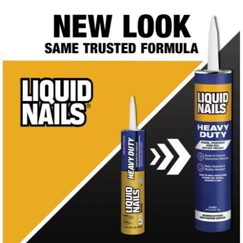 Liquid Nails Heavy Duty 10 oz.White Low VOC Construction Adhesive, Free ...