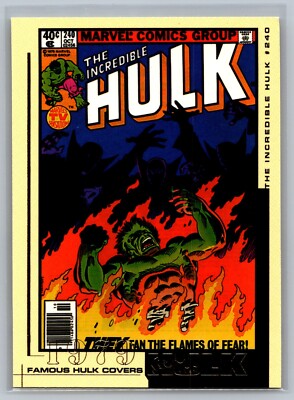 2003 Upper Deck The Incredible Hulk #240 Famous Covers #FC20 Trading ...