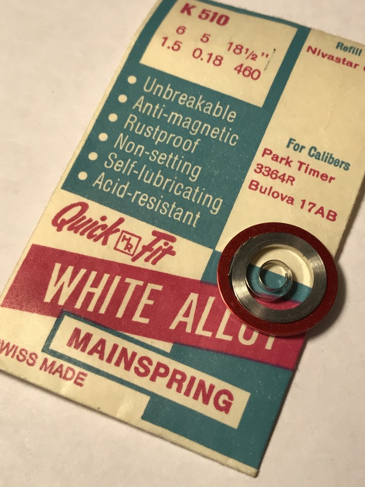 HR Quick Fit Mainspring K510 for Excelsior Park 3364R timer - Alloy | eBay