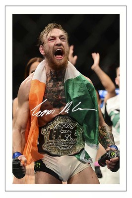 CONOR McGREGOR UFC MMA SIGNED PHOTO PRINT AUTOGRAPH | eBay